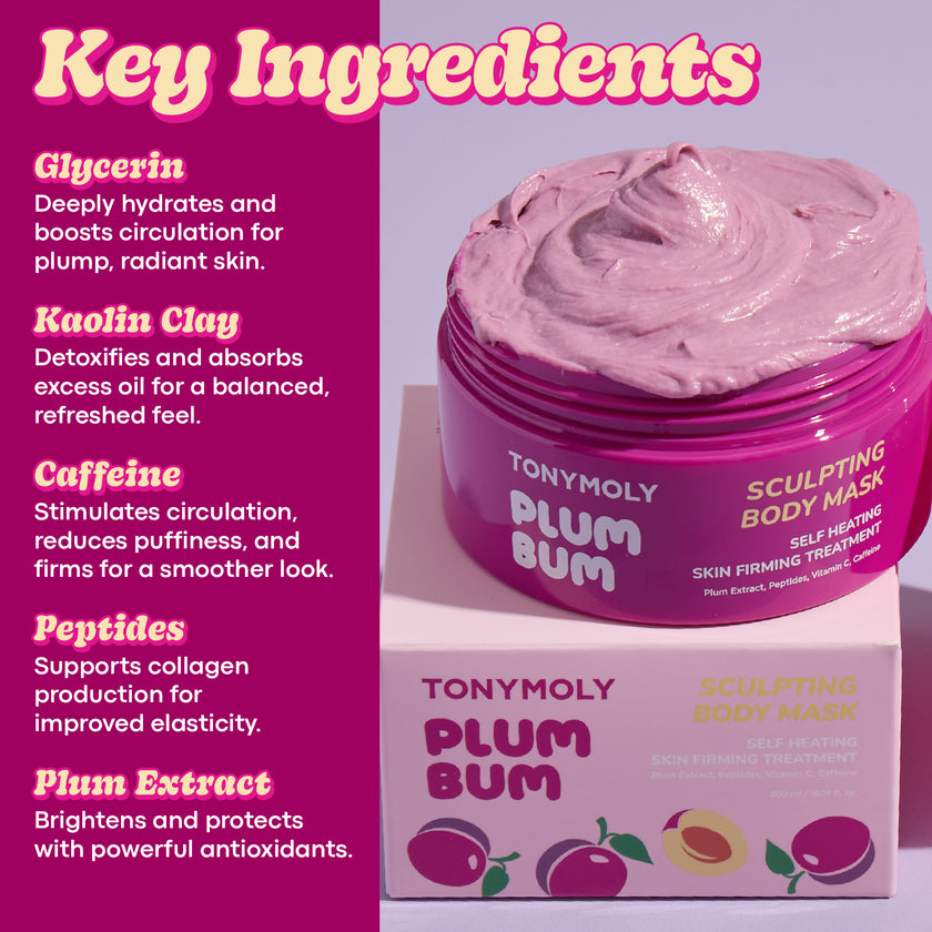Plum Bum Self Heating Sculpting Body Mask – TONYMOLY USA